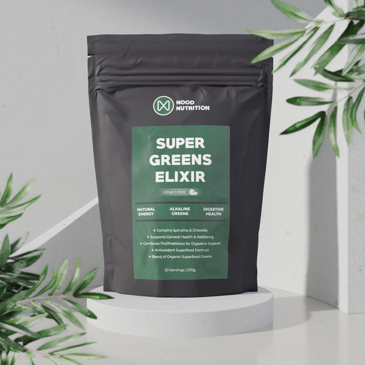 Super Greens Elixir | 270g Powder | Nood Nutrition
